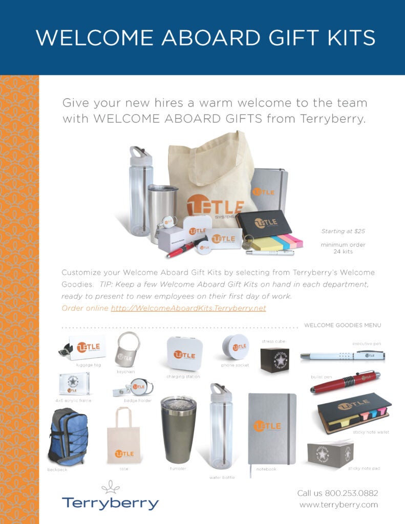 Welcome Aboard Gift Kits - Terryberry