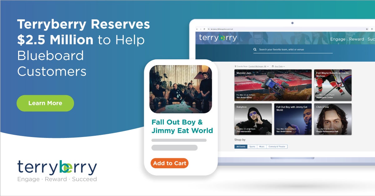 Popular Employee Recognition Platform Blueboard Abruptly Shuts Down, Terryberry Steps Up with $2 ...
